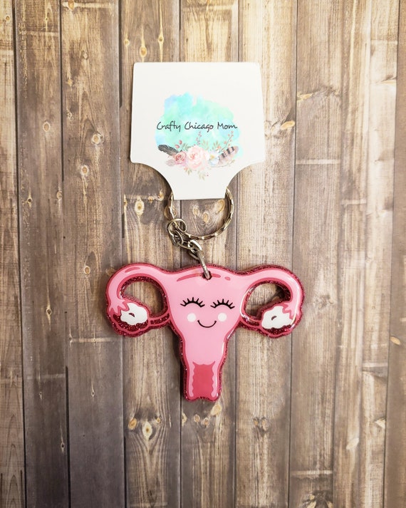 Uterus Keychain | Etsy