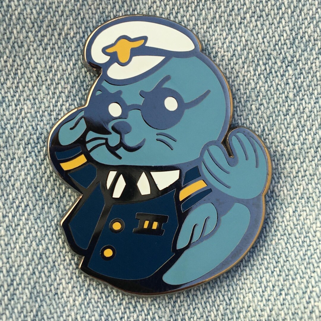 Navy Seal Pin | Animal Pin | Pun Pin - Etsy