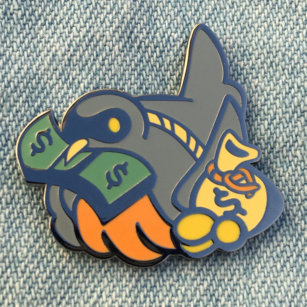 Robbin' Robin Pin | Animal Pin | Pun Pin - Etsy