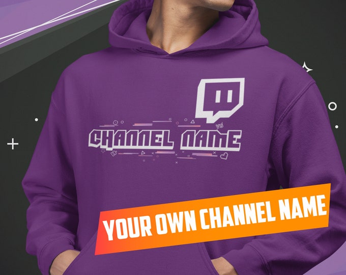 Twitch Partner Personalized Hoodie Twitch / Streamer / Streaming ...