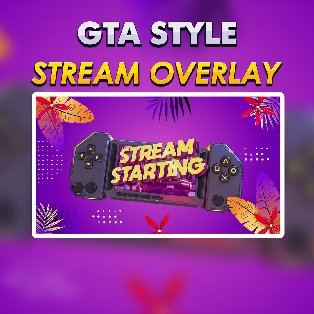 GTA Twitch Stream Overlay Twitch Grand Theft Auto Twitch Overlay Stream ...