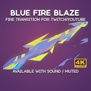 Cyberpunk Blue Fire Blaze Transition | Anime Fire Twitch Stream ...