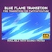 Blue Fire Cartoon Transition Fire Twitch Streamer Elements Animated ...