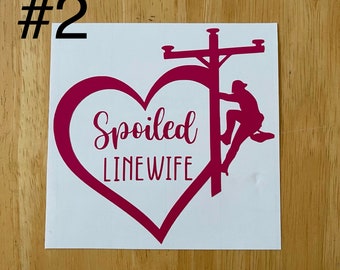 Line Wife Car Decal - Etsy