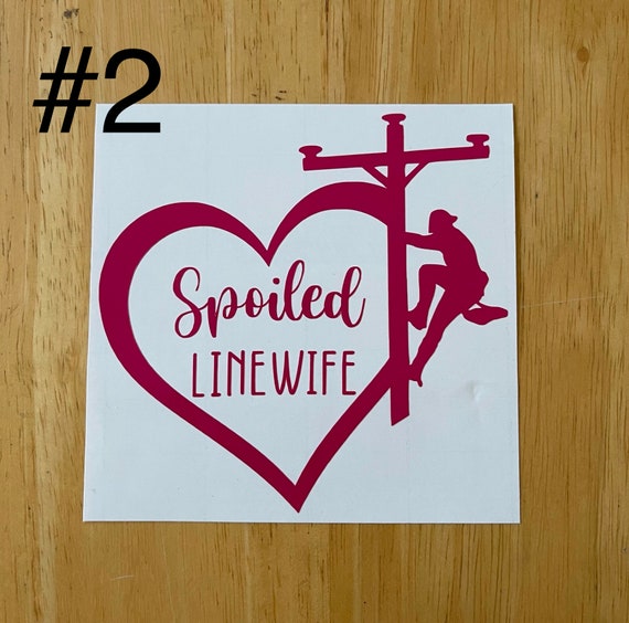 Spoiled Line Wife Car Decal | Etsy