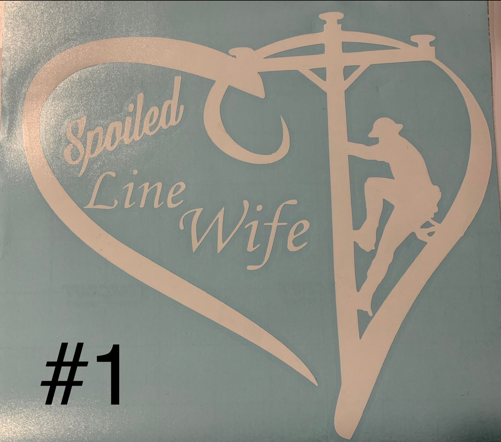 Spoiled Line Wife Car Decal | Etsy