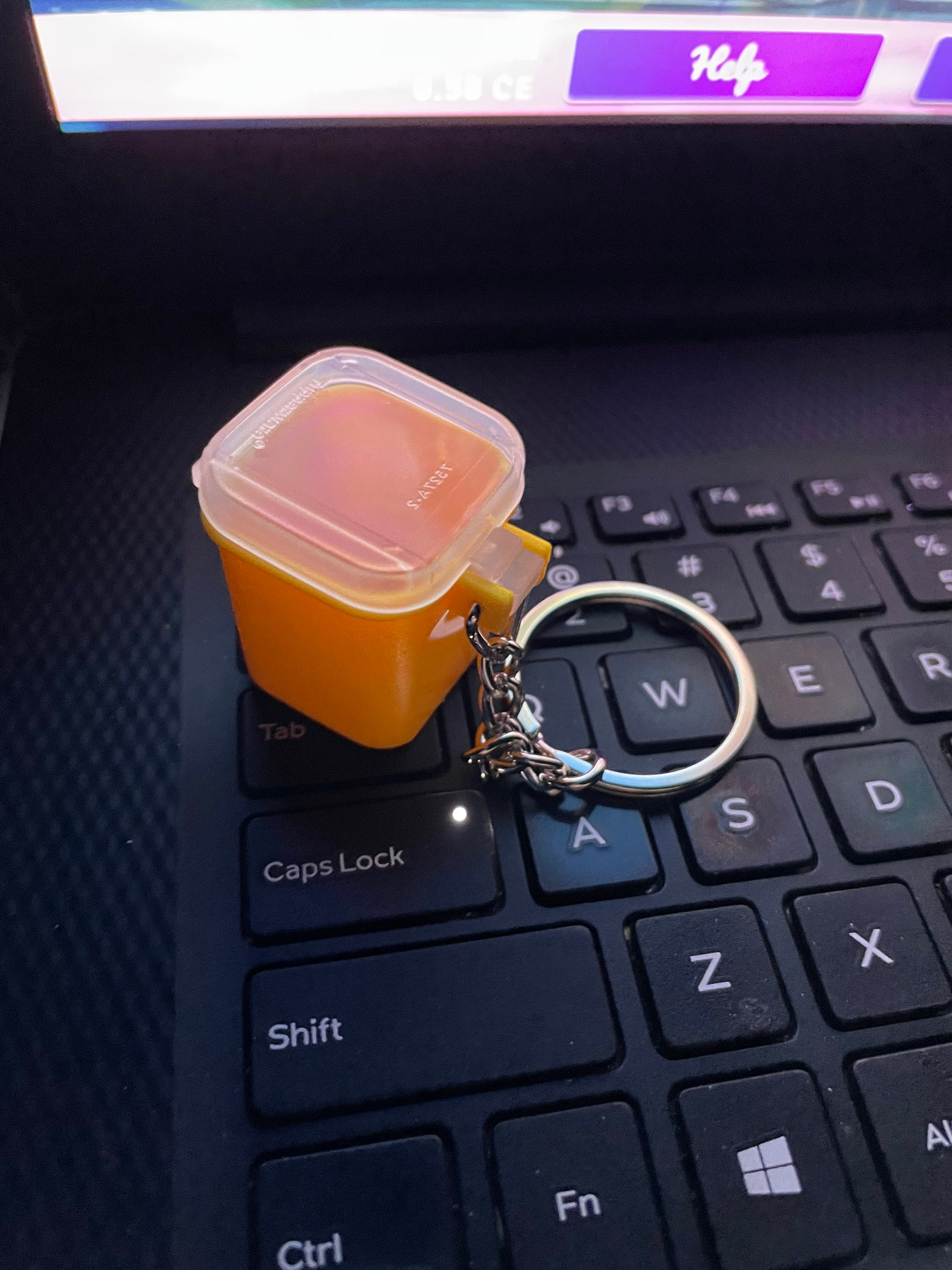 Small Yellow Container With Snapping Sealed Lid. - Etsy