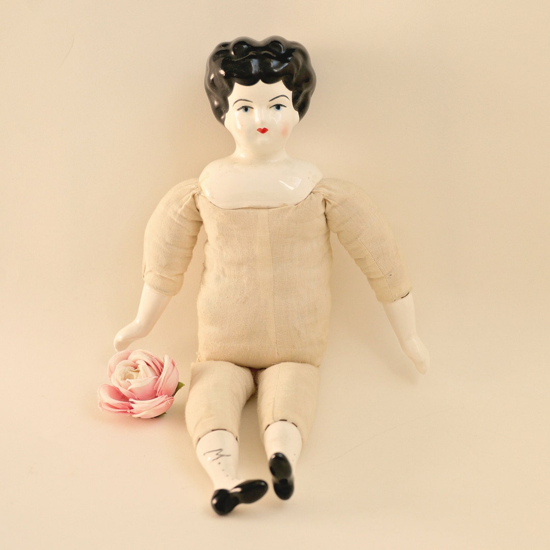 Vintage Porcelain Head Doll, Antique Doll, Vintage China Doll ...
