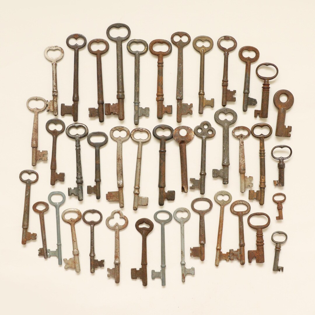 Vintage Old Key Lot, Skeleton Keys, Barrel Key, Antique Key LOT - Etsy