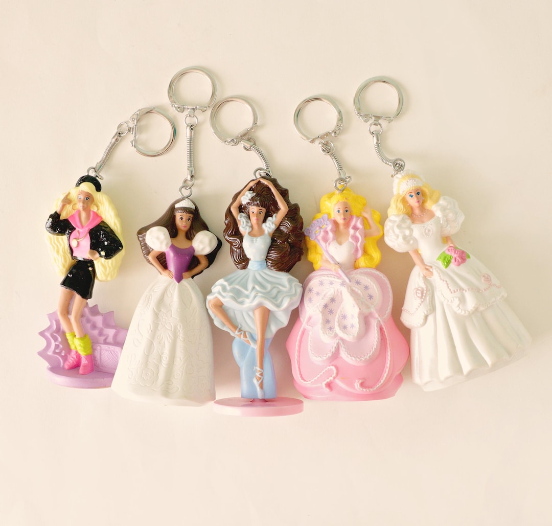 Vintage Barbie Happy Meal Keychains, Upcycled Bag Swag Charm - Etsy
