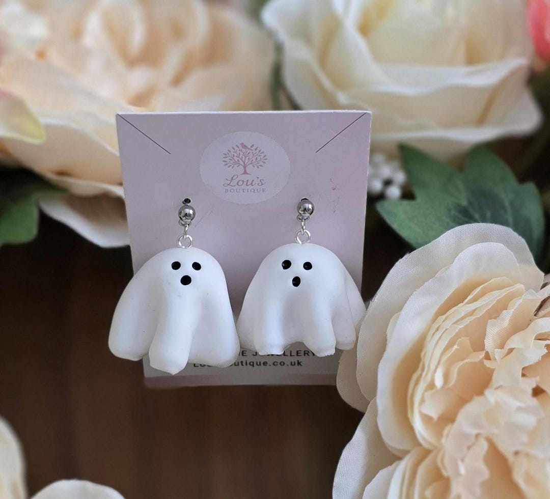 Handmade Spooky Season Creepy Halloween Earrings | Floral Coffin or 3d ...