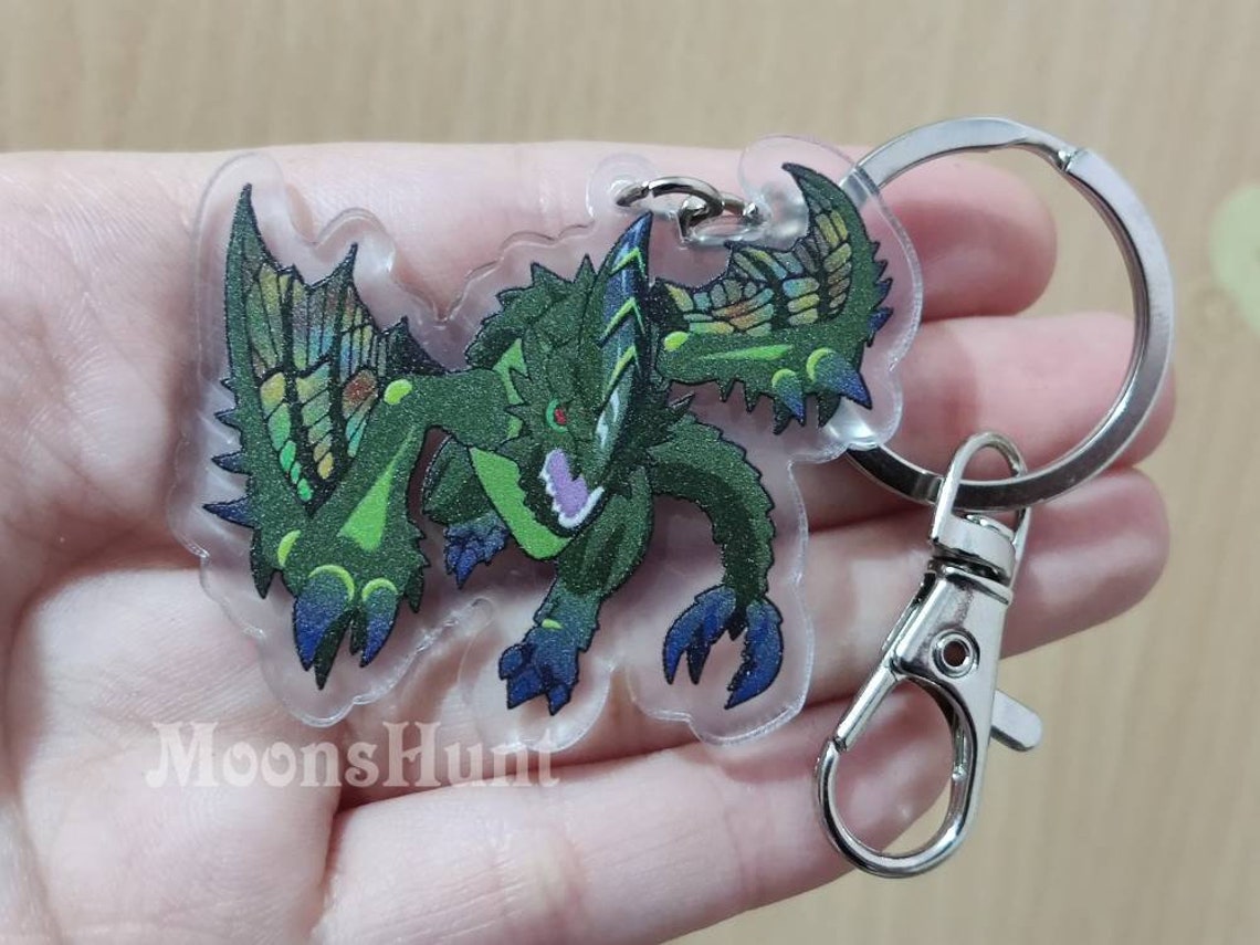 Monster Hunter Generations Mhgen Clear Acrylic Charm Keychain - Etsy