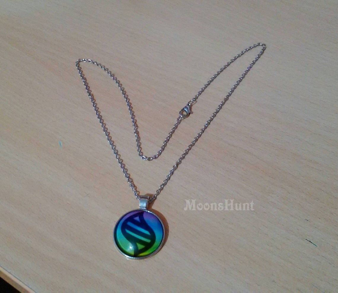 Pokemon Mega Stone Necklace Megastone Pendant Glass Dome | Etsy