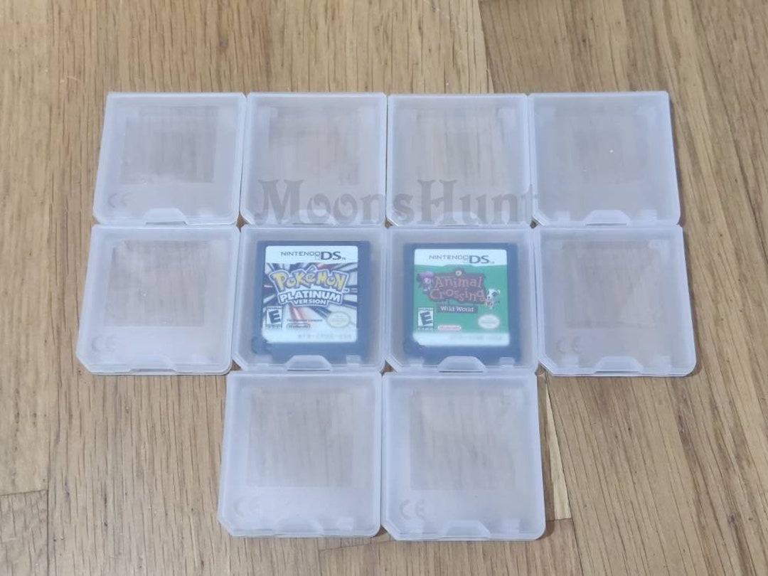 10pcs/lot Nintendo DS Plastic Clear Cases Game Card Protective Box Dust ...