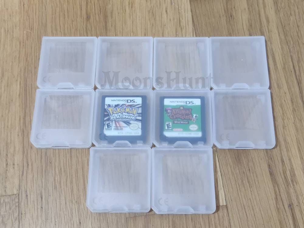 10pcs/lot Nintendo DS Plastic Clear Cases Game Card Protective Box Dust ...