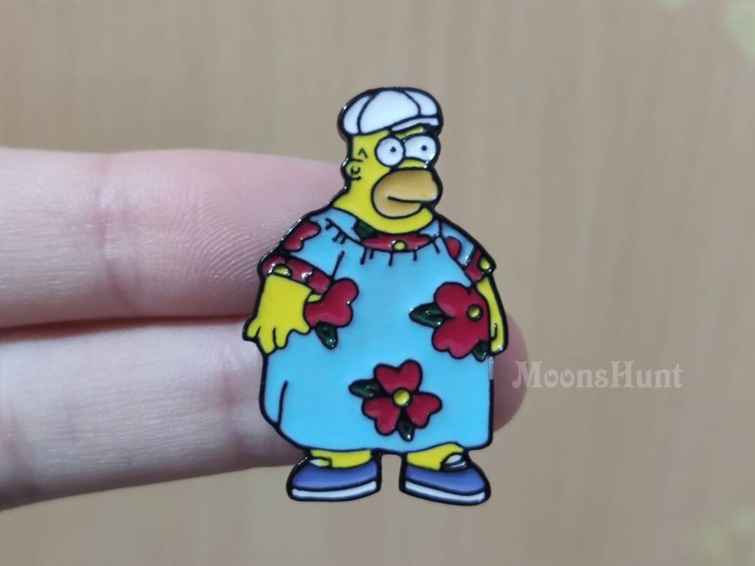 King Size Homer Enamel Pin the Simpsons Fat Homer Homer Moo Moo Dress ...