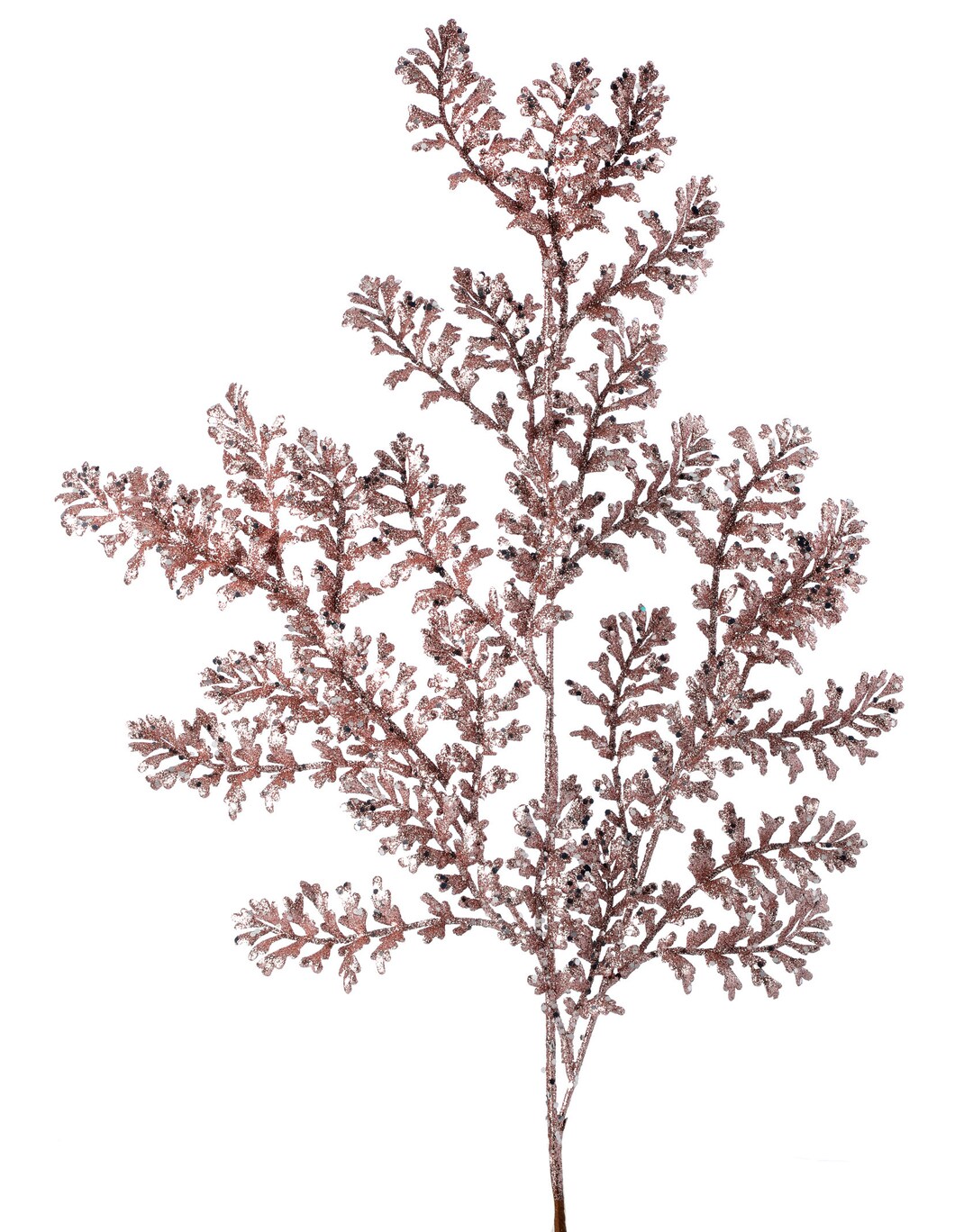 Rose Gold Fern Spray/home Decor/centerpiece Decor/rose Gold Glittered ...