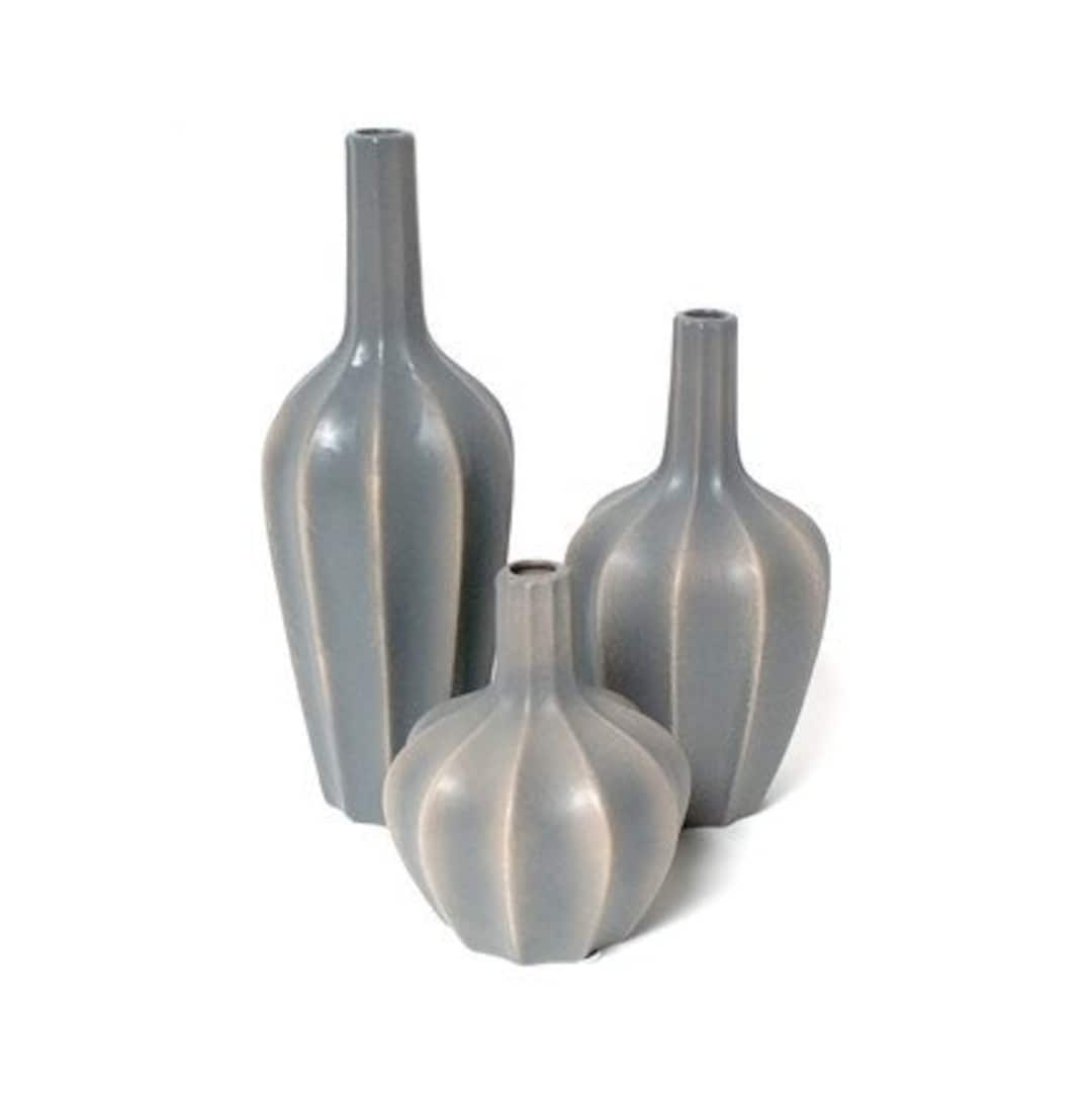 Grey Wash Ceramic Vases | Grey Vases | Plant Vase Decor | Trending Bud ...