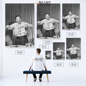 FRANK SINATRA Wall ART Sinatra With Spaghetti Artwork Vintage Art Print ...
