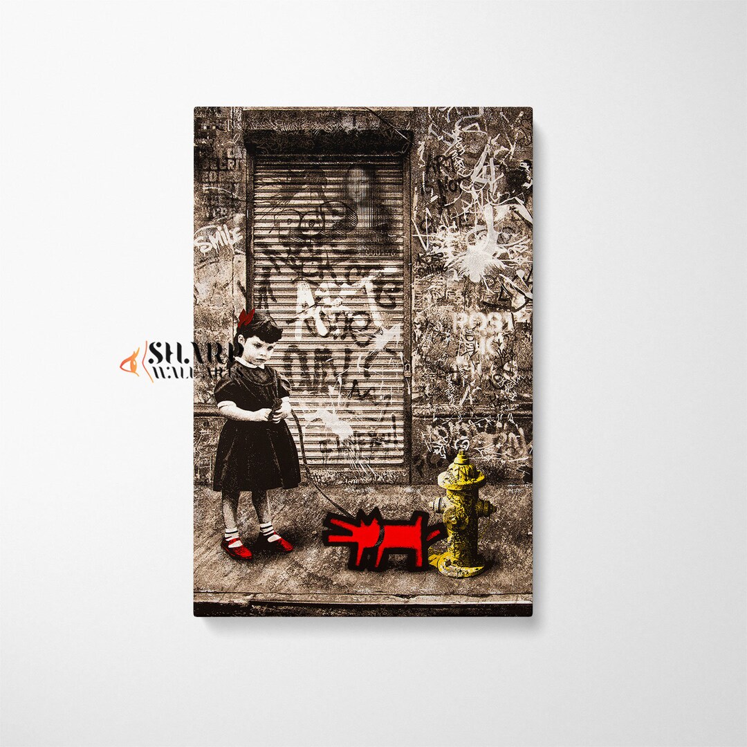 BANKSY WALL ART Banksy Canvas Banksy Print Modern Pop Art Wall Art ...