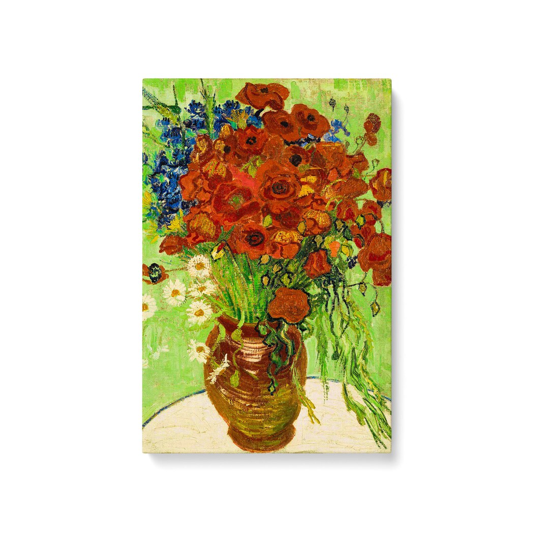 Vincent Van Gogh Red Poppies and Daisies Wall Art Canvas Print ...