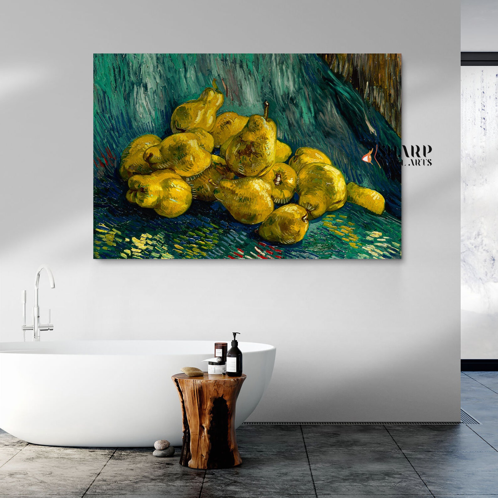 Vincent Van Gogh Still Life With Pears Wall Art Canvas Print, Kitchen ...