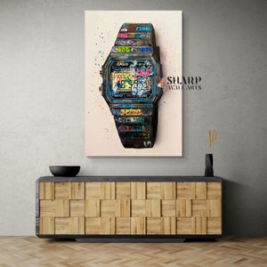 GRAFFITI WALL ART Banksy Graffiti Watch Artwork Street Art Print ...