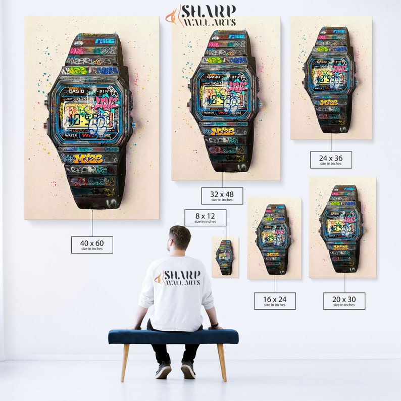 GRAFFITI WALL ART Banksy Graffiti Watch Artwork Street Art Print ...