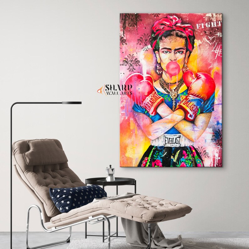 FRIDA KAHLO Wall ART Frida Kahlo Print Graffiti Wall Art Frida - Etsy