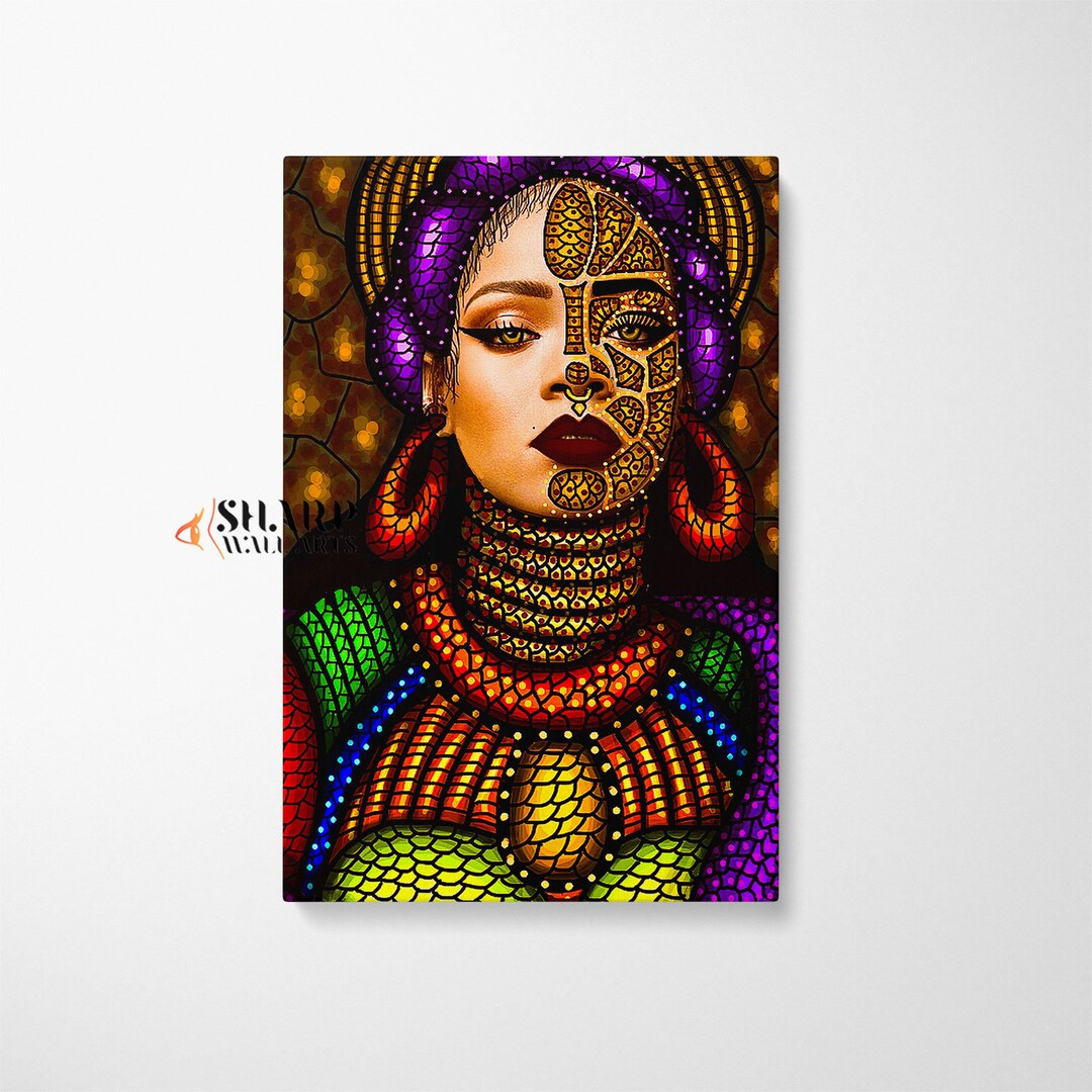 AFRICAN AMERICAN ART Tribal Art, Large African Art Print, Black Abstract Art, Black Art ...