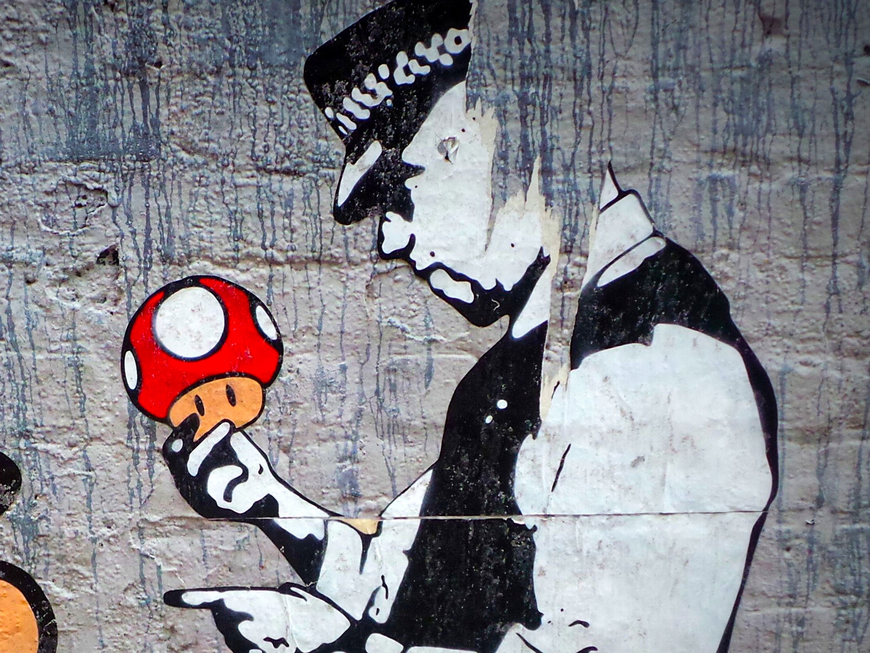 Banksy Mario Art Meaning at Elaine Hudson blog