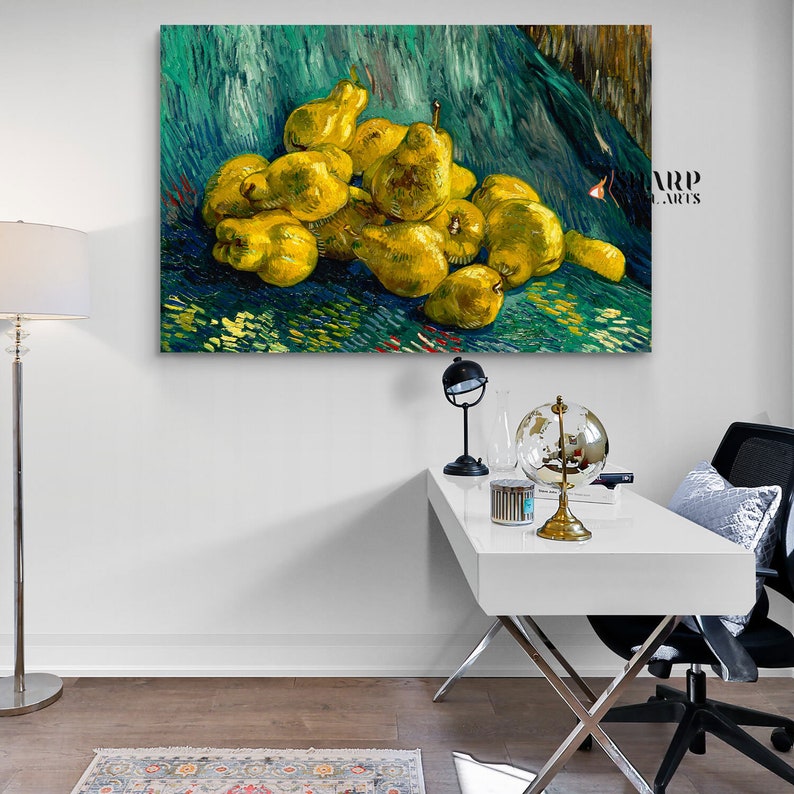 Vincent Van Gogh Still Life With Pears Wall Art Canvas Print, Kitchen ...