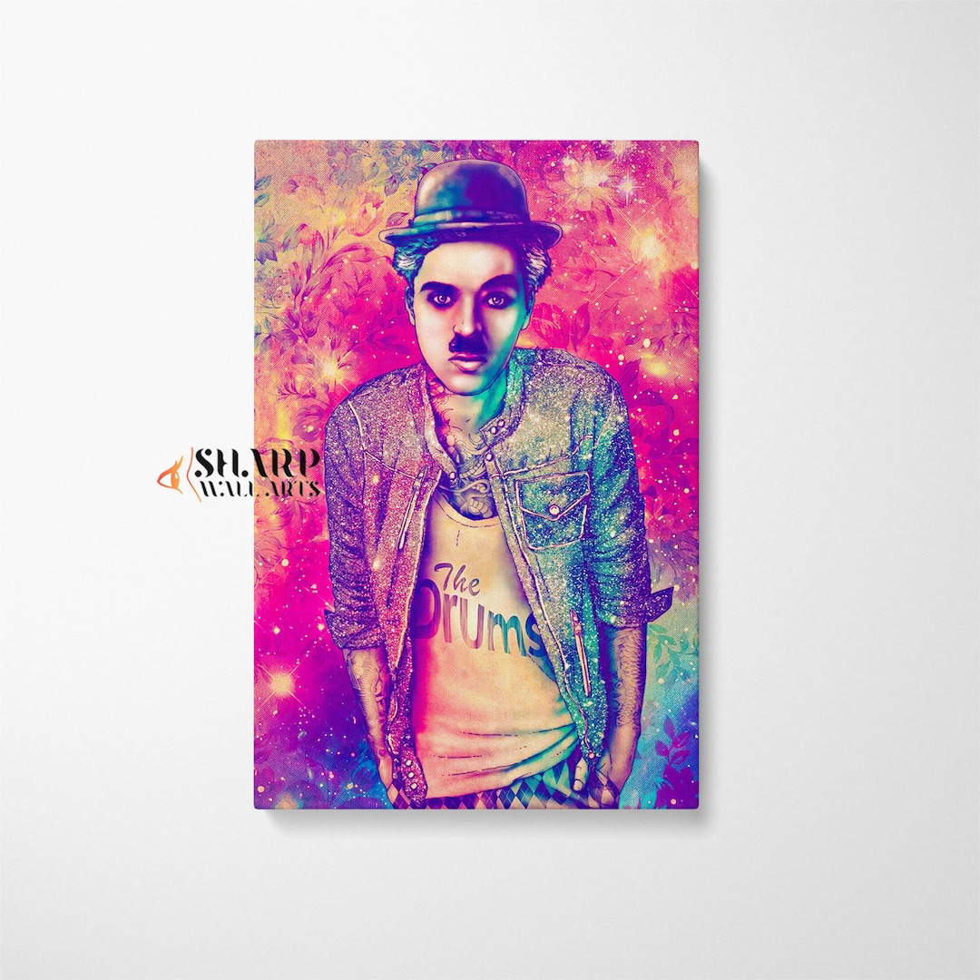 CHARLIE CHAPLIN ART Charlie Chaplin Print Famous People Art Pop Art ...