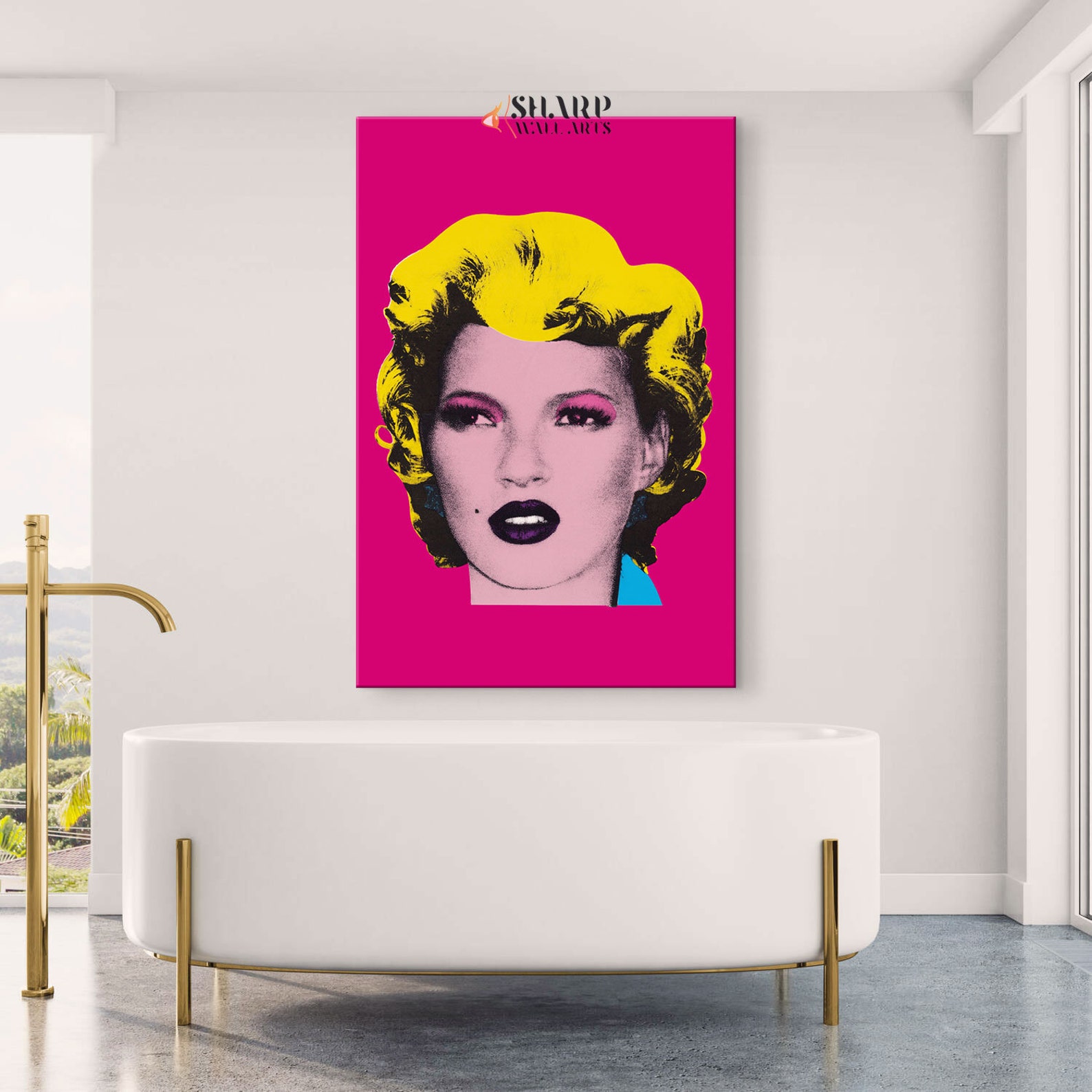 Banksy Kate Moss Wall Art Canvas Banksy Andy Warhol Kate | Etsy