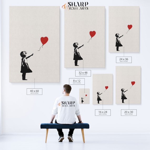 Banksy Girl With the Red Balloon, Banksy Balloon, Banksy Banksy Girl With the Red Balloon, Banksy Balloon, Banksy