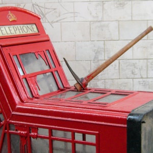 Banksy Phone Booth London Wall Art Canvas Print, Banksy Red Telephone ...