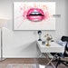 Pink Lip Wall Art Lip Canvas Fashion Canvas Pink Wall Art - Etsy