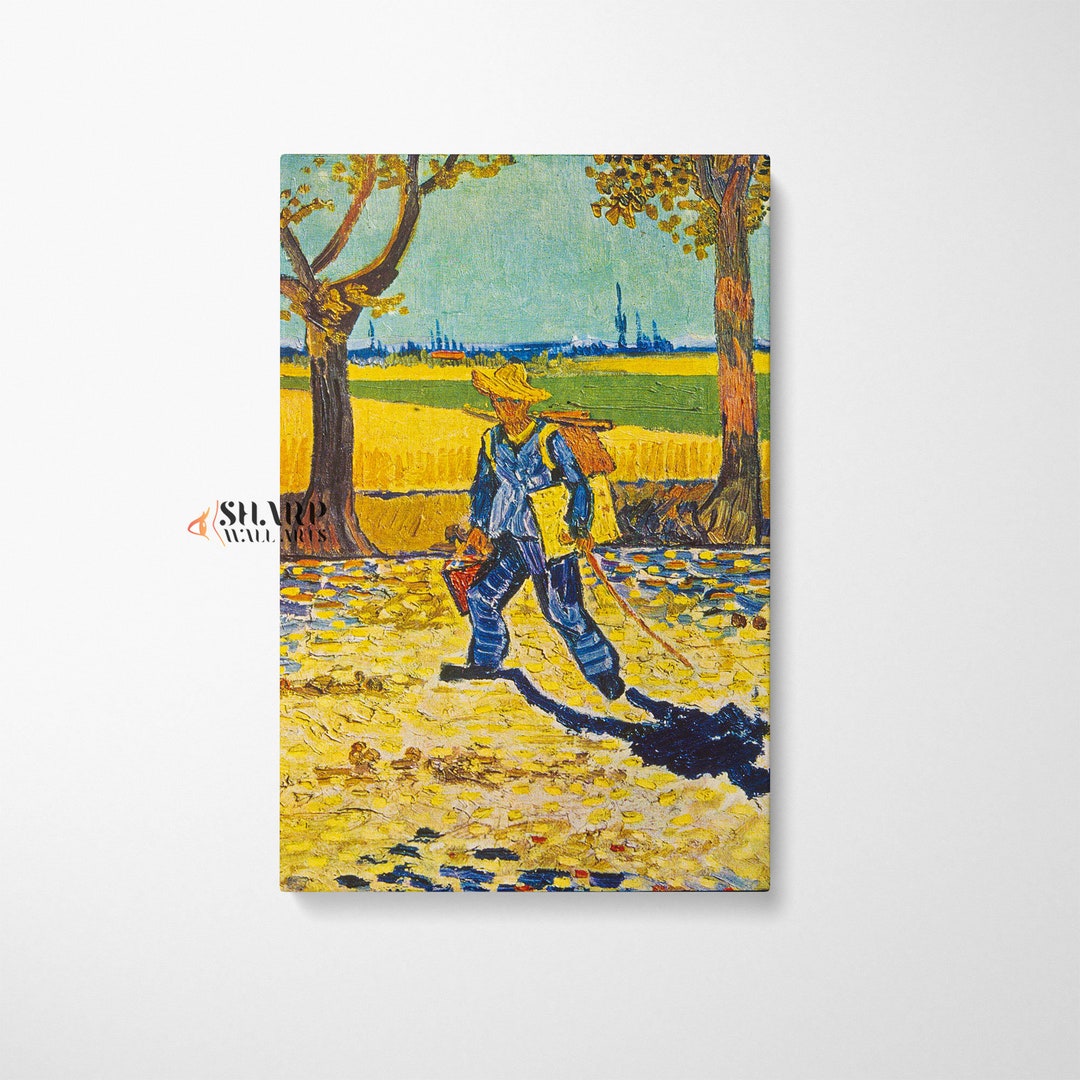 Vincent Van Gogh the Painter on His Way to Work Wall Art Canvas Print ...