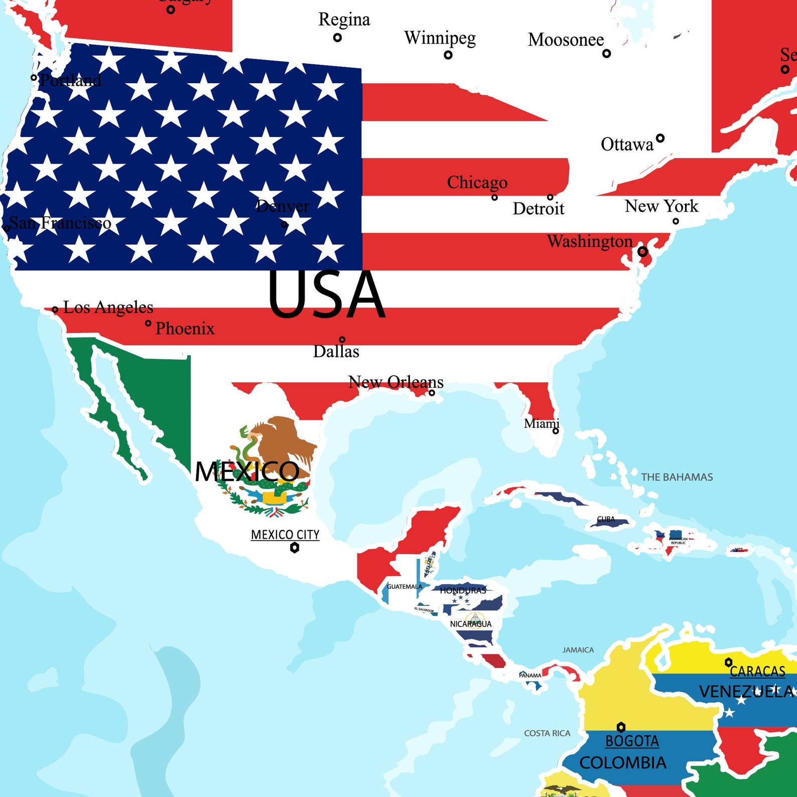 World Map Large Canvas With Countries Flags World Maps Canvas - Etsy