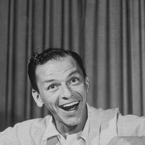 FRANK SINATRA Wall ART Sinatra With Spaghetti Artwork Vintage Art Print ...