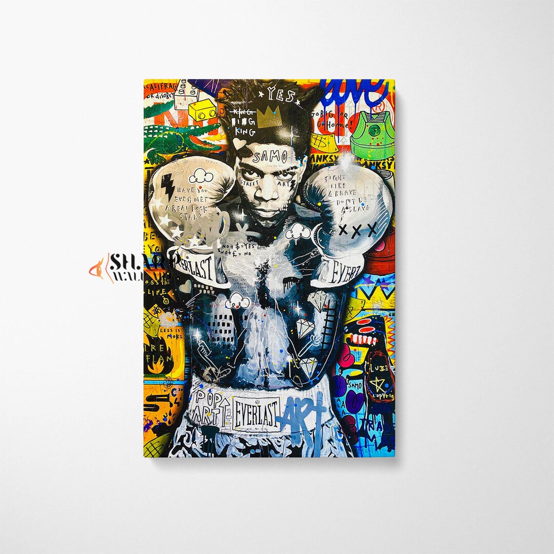 POP ART CANVAS Graffiti Wall Art Sport Art Prints Boxing Artwork ...
