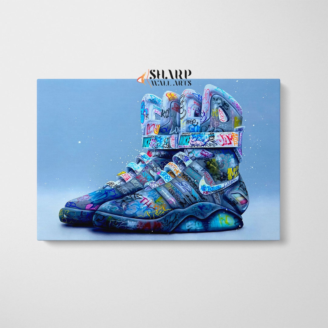 SNEAKER ART CANVAS Air Jordan Canvas, Jordan Wall Art, Shoes Poster ...