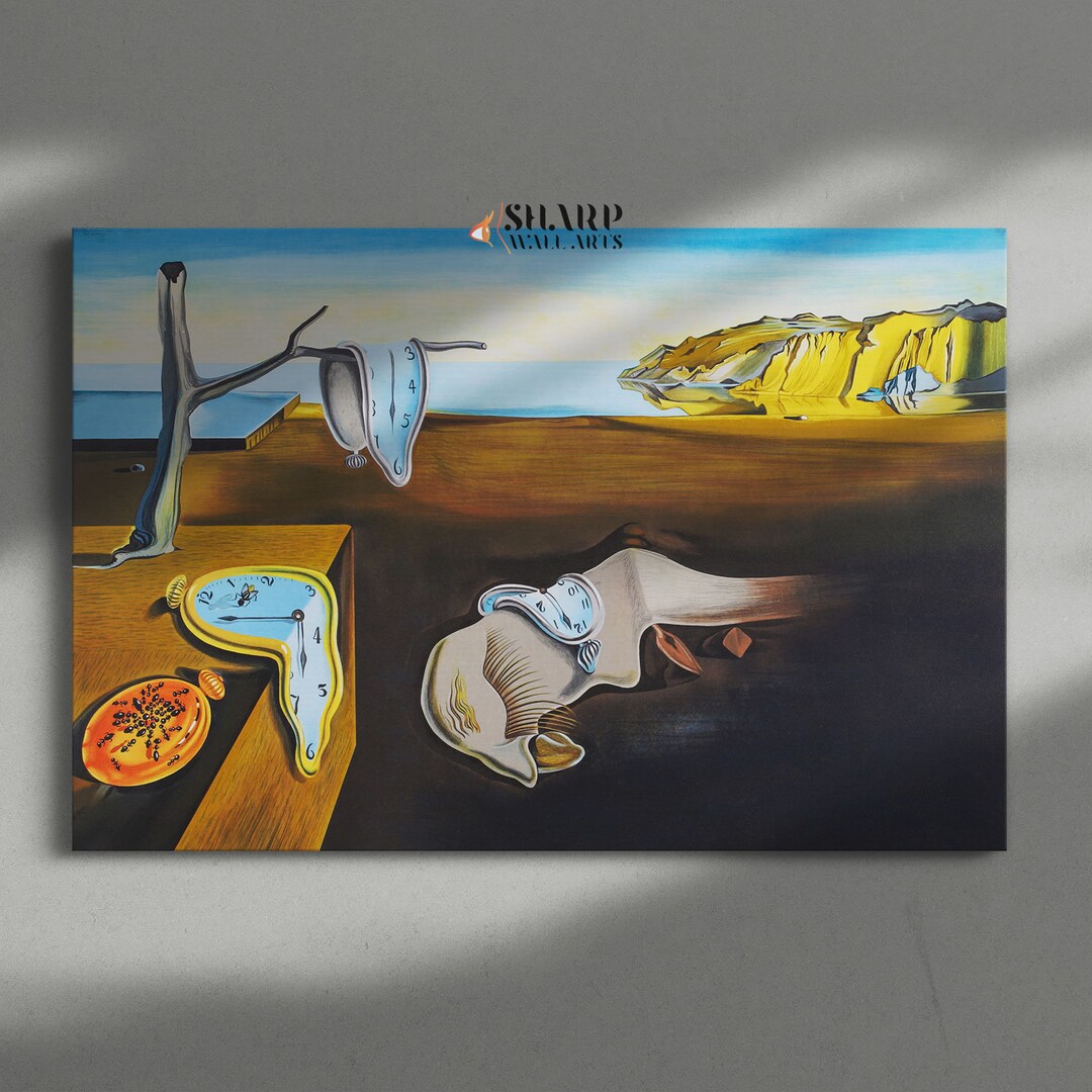 SALVADOR DALI CLOCK Print Salvador Dali the Persistence of - Etsy
