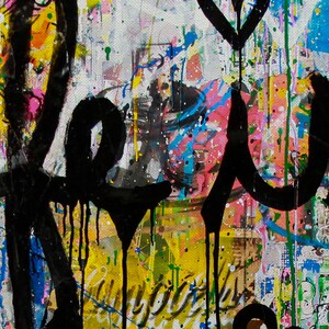 BANKSY LIFE is BEAUTIFUL Wall Art Banksy Canvas Wall Art Banksy Print ...