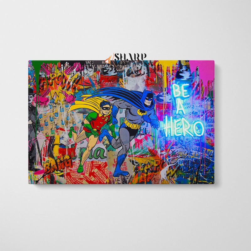 Large Canvas Pop Art Wall - Etsy