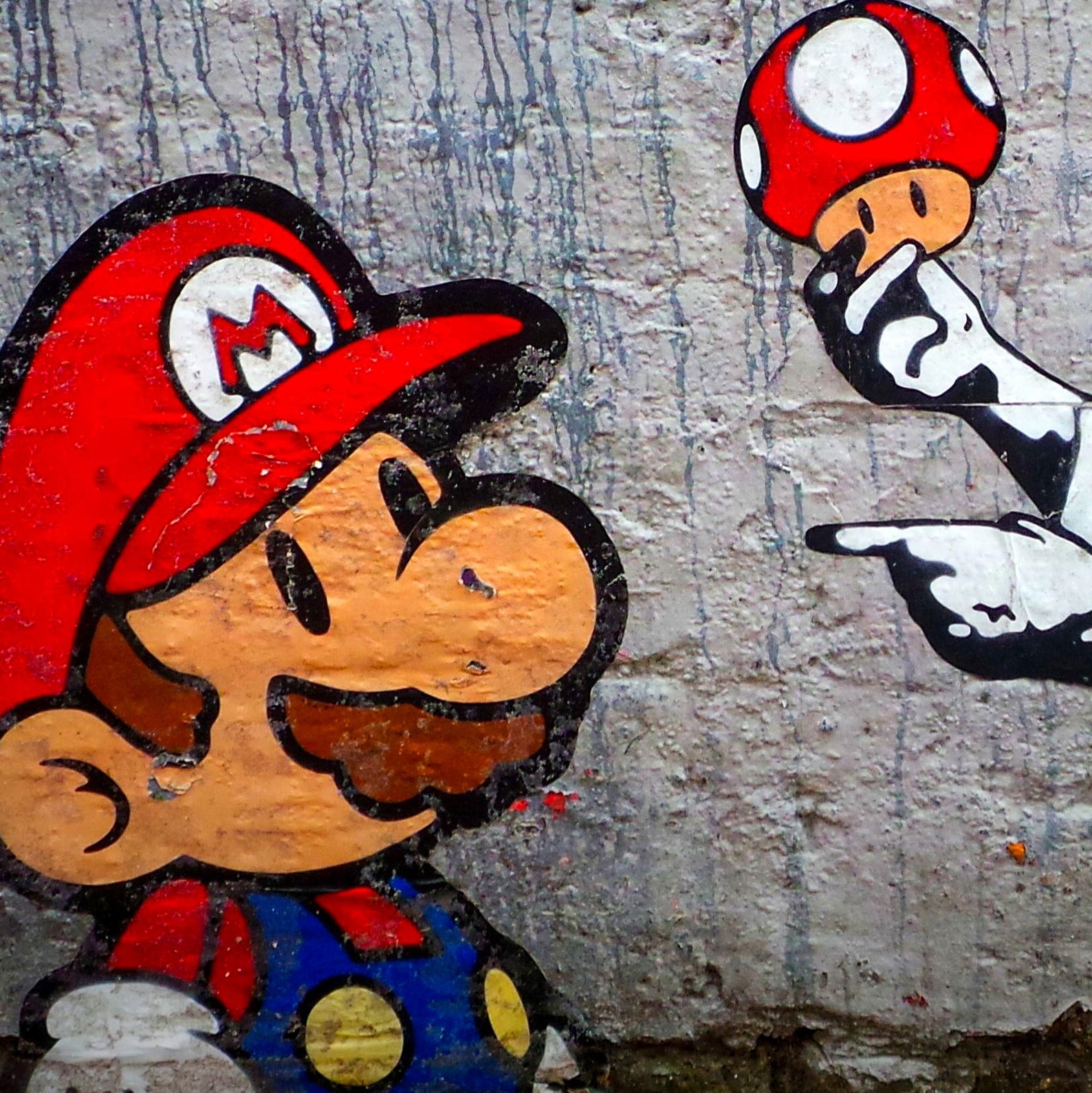 BANKSY WALL ART Banksy Mario Banksy Canvas Banksy Super Mario - Etsy