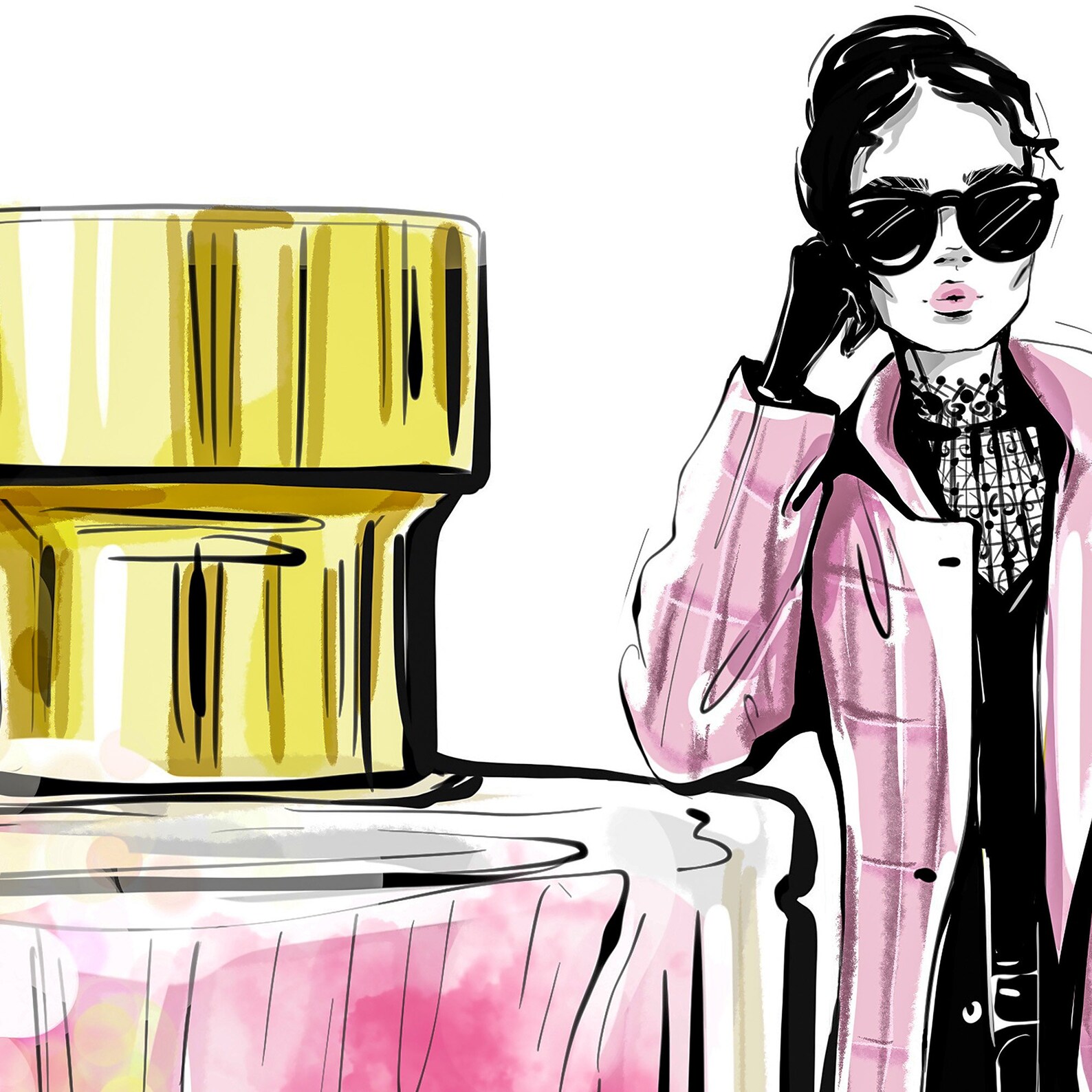 Perfume Canvas Perfume Bottle Art Perfume Wall Art Glam - Etsy UK