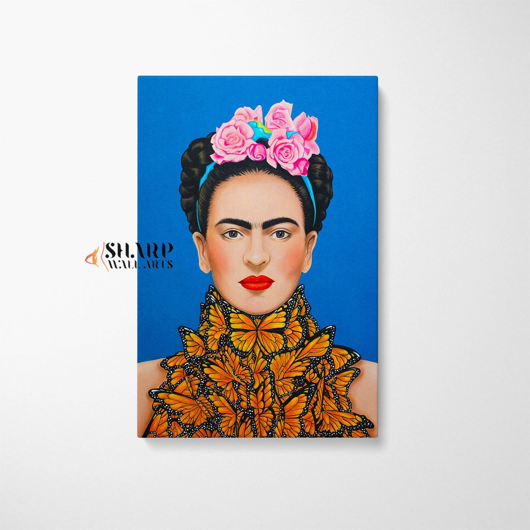 FRIDA KAHLO PRINT Frida Kahlo Portrait, Frida Painting, Mexican Art ...