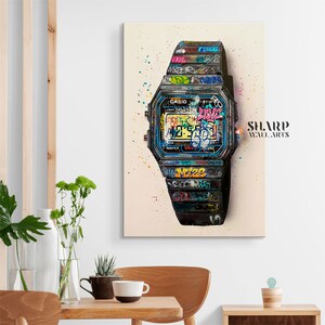 GRAFFITI WALL ART Banksy Graffiti Watch Artwork Street Art Print ...