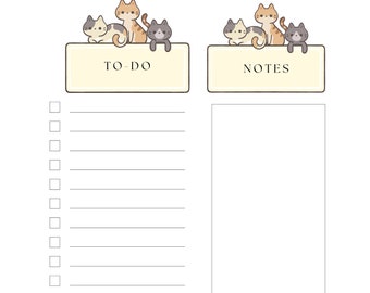 Printable to Do List the Dancing Cat Back to School Get Organized - Etsy
